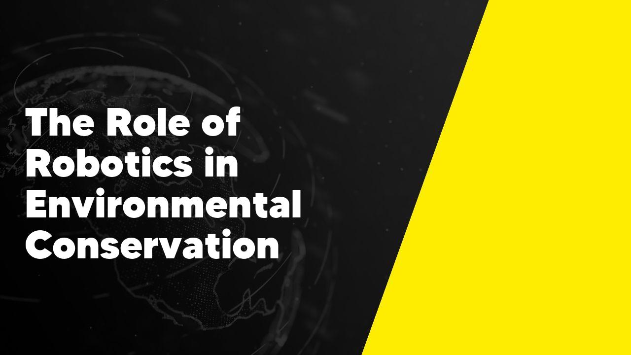 The Role of Robotics in Environmental Conservation - Machinery.directory