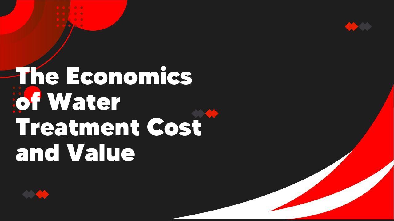 The Economics of Water Treatment Cost and Value