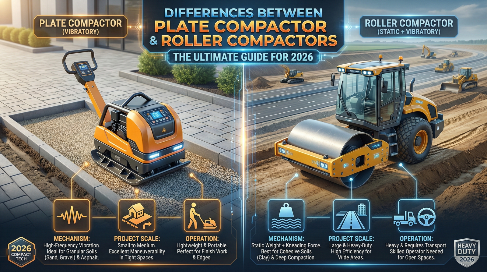 Plate Compactor or Roller Compactor? Dive into 2026 Ultimate Guide ...